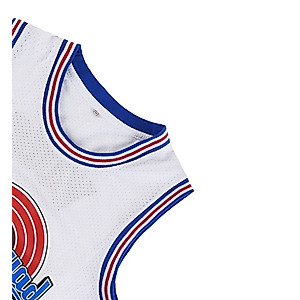 Youth Basketball Jersey Lola #10 Space Movie Jersey 90S Hip Hop Clothing Kids Shirt for Party (#10 White, X-Small)