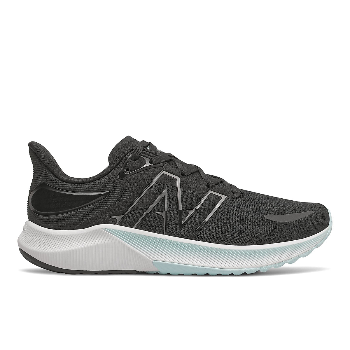 New Balance Women's FuelCell Propel V3 Running Shoe, Black/Pale Blue Chill, 8