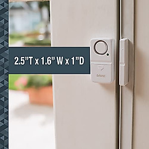 SABRE Door and Window Alarm Kit, 120 dB Alarm, Audible Up To 1,580-Feet (480-Meters), Chime, Away, Home And Panic Modes, Sensors Work On Left And Right Hinged Doors, Low Battery Indicator