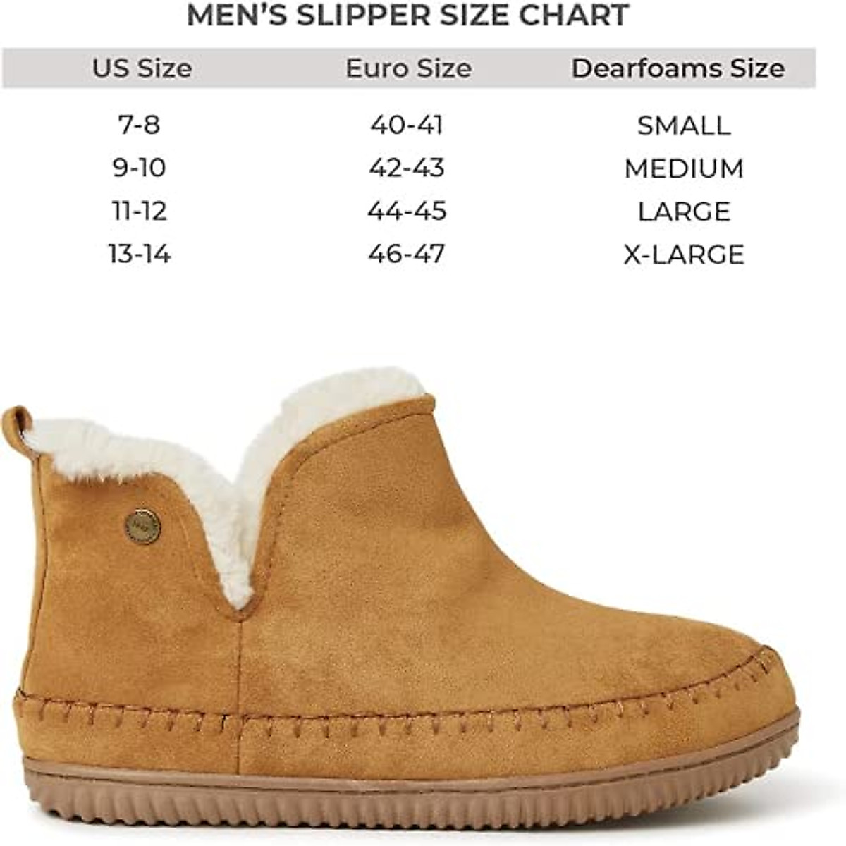 Dearfoams mens Alpine By Dearfoams Men's Brixen Boot Slipper, Whiskey, Large US