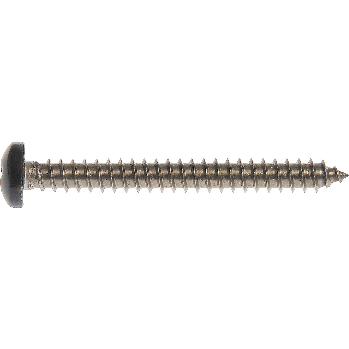 The Hillman Group 44380 10 x 2-1/2-Inch Black Pan Head Phillips Sheet Metal Screw, Stainless Steel, 15-Pack