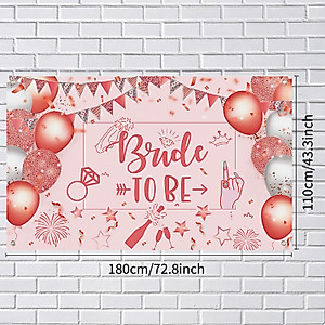 Bachelorette Party Backdrop,Bride to Be Backdrop Banner Sign Poster,Large Fabric Rose Gold Bride to Be Sign Photo Backdrop Background for Bachelorette Party Decoration (Rose Gold)