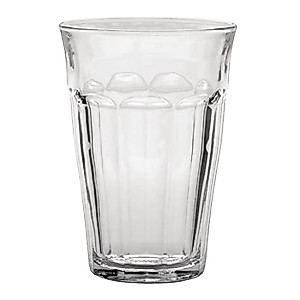 Duralex Made In France Picardie Clear Tumbler, Set of 6, 12.2 oz