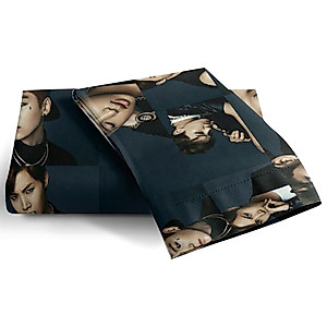 MattUi K-Pop Idol 3D Printed Bedding Set, Kids Youth Duvet Cover Set, Microfiber for Girls and Boys, Comes with 2 Pillowcases (1,Twin 68x86in + 20x30in)