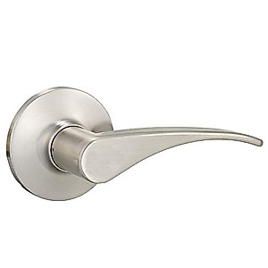 Amazon Basics Victory Door Lever, Passage, Satin Nickel