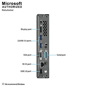 Fast Lenovo M92p Tiny Business Micro Tower Ultra Small Computer PC (Intel Core i5-3470T, 8GB Ram, 256GB SSD, WIFI, USB 3.0, VGA) Win 10 Pro (Renewed)