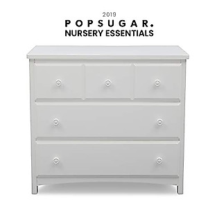 Delta Children 3 Drawer Dresser, Greenguard Gold Certified, Bianca White