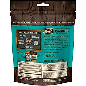 Merrick Power Bites Natural Soft And Chewy Real Meat Dog Treats, Grain Free Snack, Real Turducken Recipe - 6 oz. Bag