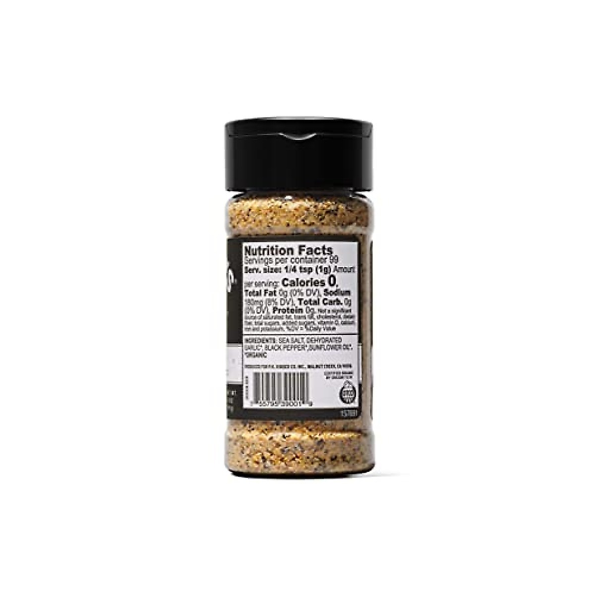 Kinder's Organic The Blend Seasoning (Salt, Pepper and Garlic), Premium Quality Seasoning, MSG Free and USDA Certified Organic, 3.5oz