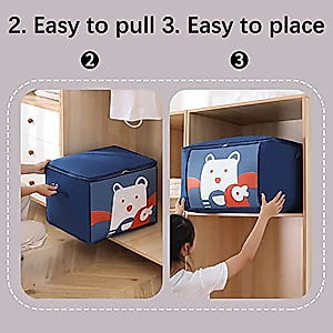 Quilt Storage Bag Stereoscopic Bedroom Storage Organizer Storage Bag Small, Multipurpose & Light storage, Closet Storage Bags for Clothes (Pink)