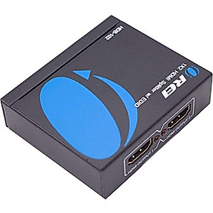OREI 4K HDMI Splitter 1 in 2 Out with 2-Pack 6 ft HDMI Cable Ultra HD 4k@ 30 Hz 1x2 Ver. 1.4 HDCP - Supports 3D Full HD 1080P