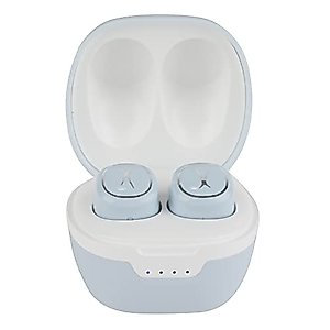 Altec Lansing NanoBuds 2.0 True Wireless Earbuds with Charging Case, TWS Waterproof Bluetooth Earphones with Touch Controls for Travel, Sports, Running, Working (ICY)
