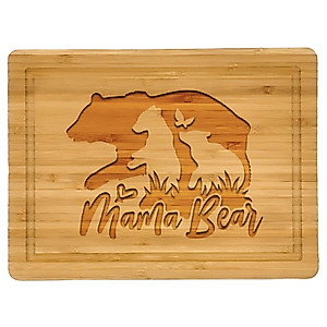 Bamboo cutting board, Mama Bear, mothers day gifts, personalized cutting boards, housewarming gifts, Gifts for mom, engraved cuttingboard