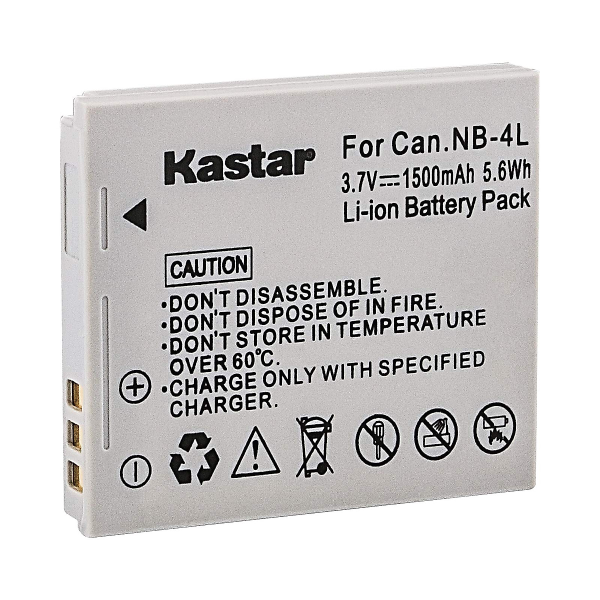 Kastar Battery (X2) & LCD Slim USB Charger for Canon NB-4L and Canon ELPH 100 HS, 300 HS, 310 HS, 330 HS, VIXIA Mini, Powershot SD400, SD450, SD600, SD630, SD750, SD780, SD1000, SD1100 is, SD1400 is