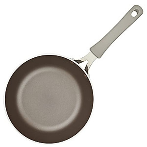 Rachael Ray Cook + Create Nonstick Saucier Pan/Saucepan, 3 Quart, Gray