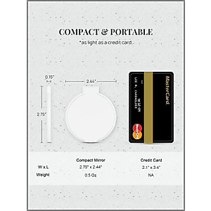 Getinbulk Compact Mirror Bulk, Round Makeup Mirror for Purse, Set of 24 (White)