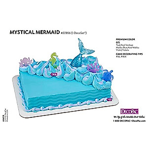 DecoPac Mystical Mermaid DecoSet Cake Topper, 1 SET, Mulitple