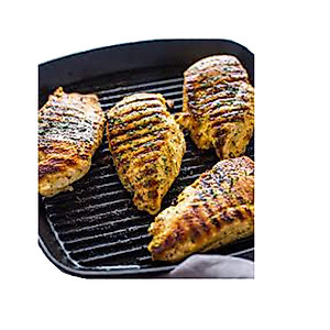 DBY Grill Pan Gas Stove Top Nonstick Square Perfect for Meat Steak Fish And Vegetables Grilled Cookware Non Stick Coating Indoor and Outdoor Use for Grilling Frying Sauteing 9 inches