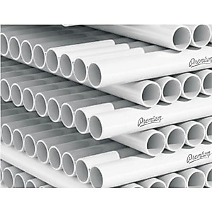PVC Pipe Sch40 2 Inch (2.0) White Custom Length 5FT Feet