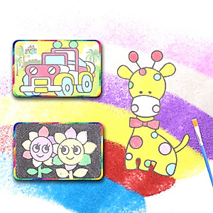 Colorful Sand Art Sand, 7.5 Pounds of Colored Sand, 6 Jars (1.25 lb. each) Non-Toxic Arts and Crafts Sand for Children’s Projects, Wedding Unity Ceremony, Baby Showers, Sand Art Bottles, DIY Drawing