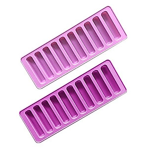 Easy Release Ice Cube Mold 10-Grids Cylinder Ice Cube Tray Flexible Silicone Ice Maker For Cocktails Teas Coffee Ice Cube Mold Silicone For Cocktails Fun Shapes Ice Maker Small Ice Cube Trays