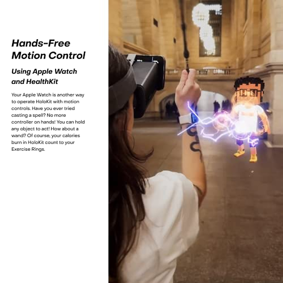 HoloKit X - Stereoscopic AR Headset for iPhone - Metallic Gray (1pc Included)