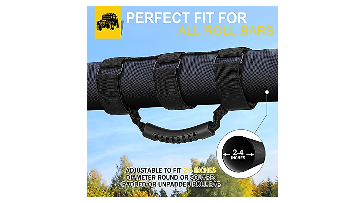 Jeep Wrangler Grab Handles | Moveland 2-Pack for TJ YJ JK