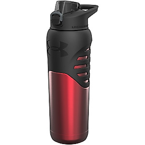 Under Armour 24Oz Stainless Steel Water Bottle, Insulated, Carabiner Easy Carry Hook, Leak Proof, Kids & Adults, All Sports, Gym