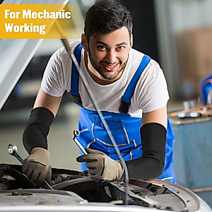 Chuarry 4 Pairs Cut Resistant Sleeves Thin Arm Protectors Arm Guard for Thin Skin and Bruising Sleeves for Men Women(Black, Gray)