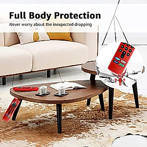 3 Pack Fire Stick Remote Cover, Silicone Remote Case for 2021 Fire TV Stick 4K Max/Alexa Voice Remote 3rd Gen, Anti Slip Silicone Protective Case with Lanyard(Glow Blue & Glow Green & Red)