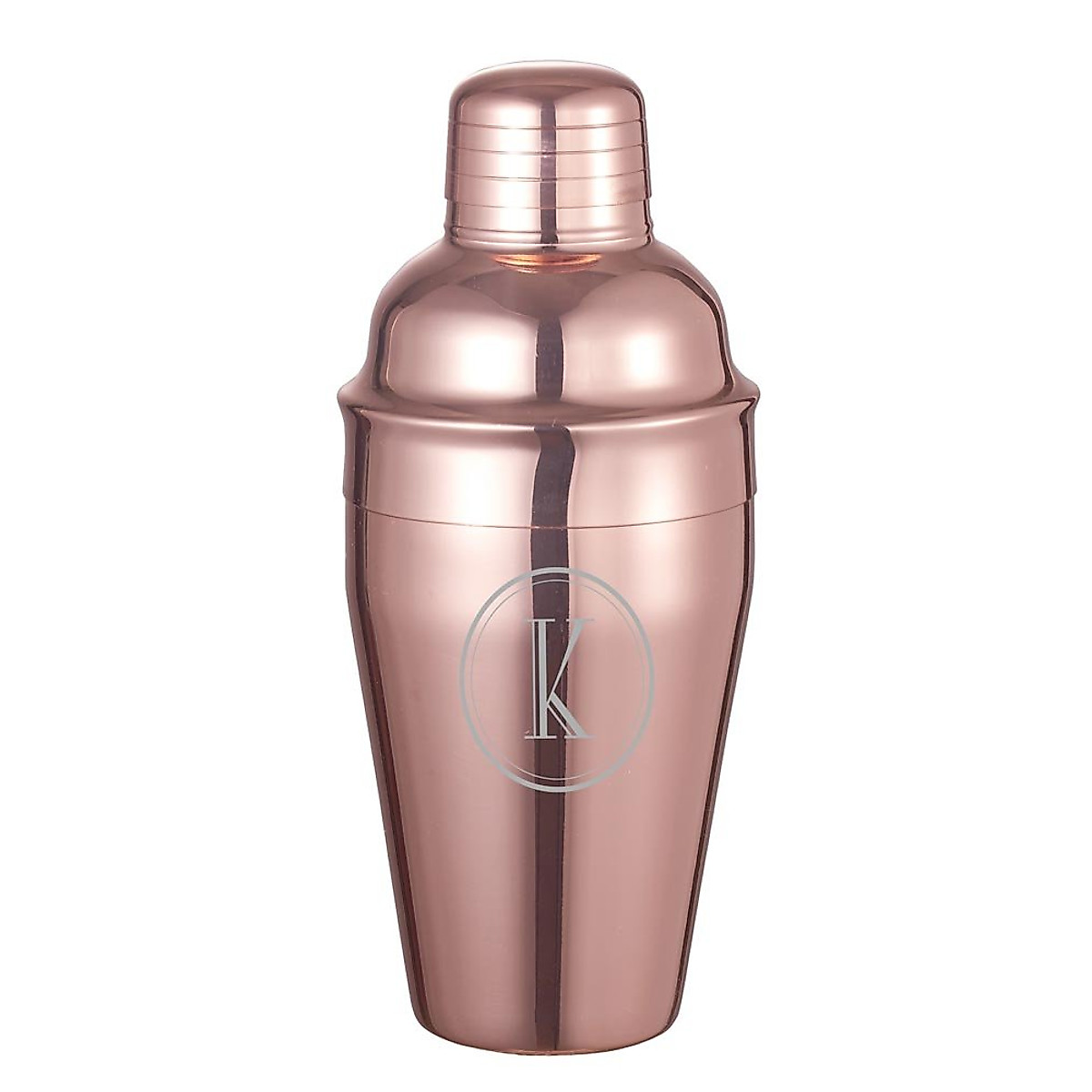 Personalized Visol Stainless Steel Cocktail Shaker with Free Initial Engraving (Copper)