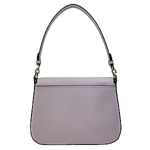 Kate Spade New York Staci Saffiano Leather Flap Shoulder Bag (Lilac Moon)