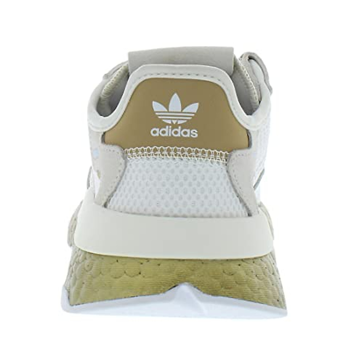 adidas Nite Jogger W Footwear White/Periwinkle/Gold Metallic 8 B (M)