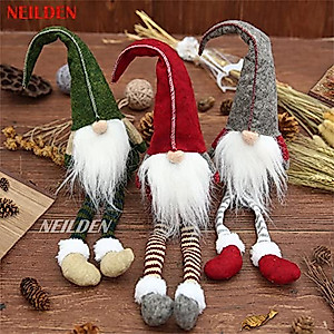 NEILDEN 3pcs Swedish gnome, Chirstmas Plush Toy, Scandinavian Style Decor, Dangle Leg Shelf sitters