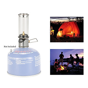 Lixada Lamp Light Butane Gas Light Lantern Outdoor Use Only for Camping Picnic Self-Driving (Gas Light Lantern)