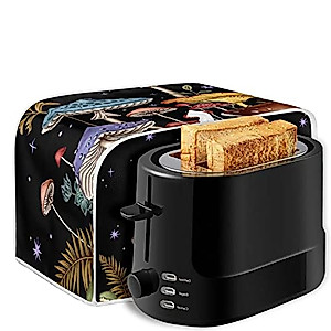 Baxinh Mushroom Moon Toaster Cover Kitchen Small Appliance Dust Covers, Star 4 Slice Bread Toaster Accessories Covers, Kitchen Microwave Oven Dust Cover Protector