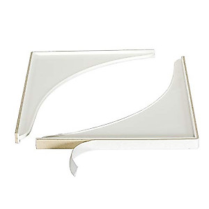 EZ-FLO 7 x 9 Inch White Bathroom Shower Splash Guard, Pack of 2, 15261