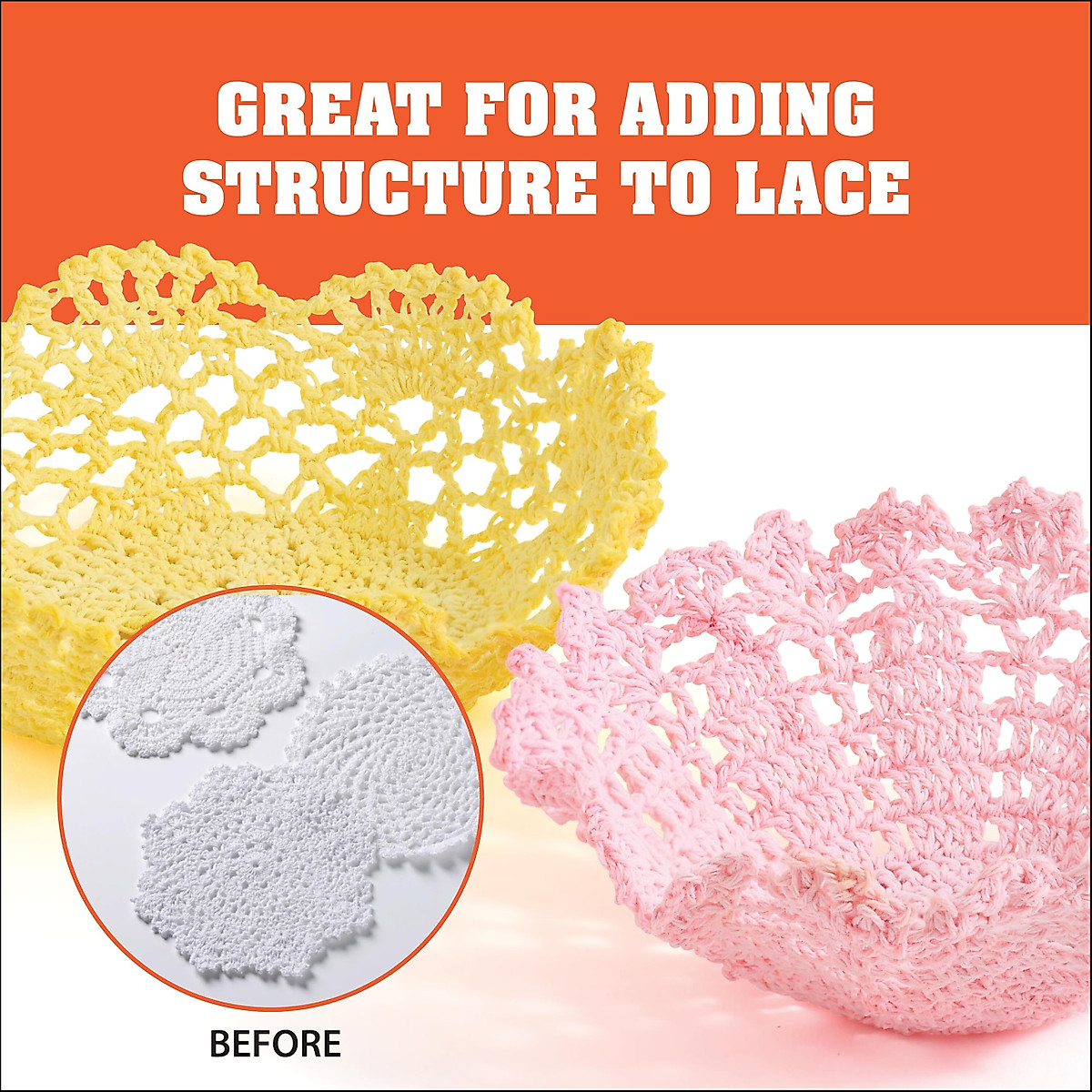 Mod Podge Plaid Stiffy Fabric Stiffener (8-Ounce), 1550, White