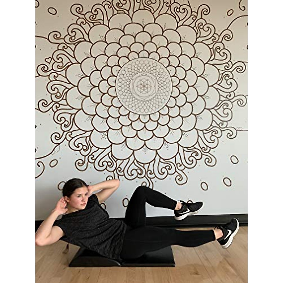 Ab Mat with Tailbone Protector - Ab Mats for Sit Ups - Ab Workout Mat - Full Range of Motion Ab Trainer