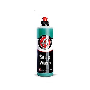Adam's Polishes Strip Car Wash Soap, Sealant & Car Wax Remover Shampoo, Thick Suds For Car Cleaning, Foam Cannon, Foam Gun, Sponge, Mitt, Chamois, Safe For Paint Glass Wheel Tire Ceramic Coating