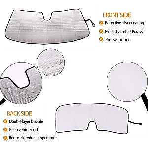 Windshield Sunshade Fit for Toyota Supra GR A90 A91 MK5 2019-2024, Folding Car Sun Shade for Front Window, Auto Sun Protection Visors Blocks UV Rays and Keeps Vehicle Cool