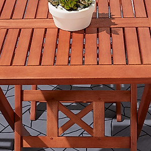 VIFAH V03SET2 Outdoor Wood 5-Piece Dining Set