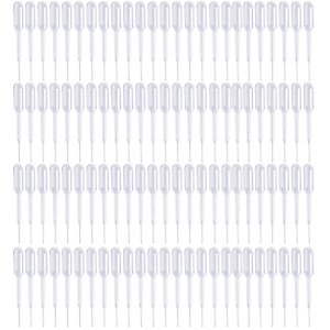 TAODAN 100PCS 0.2ml Capacity Disposable Graduated Pipettes Polyethylene Droppers Pipettes Suitable for Test Lab Chemistry Electronics Liquids