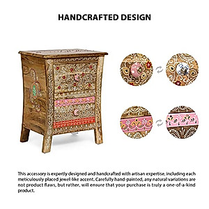 Christopher Knight Home 313646 NIGHTSTAND, 13.25 in x 19 in x 24 in, Natural