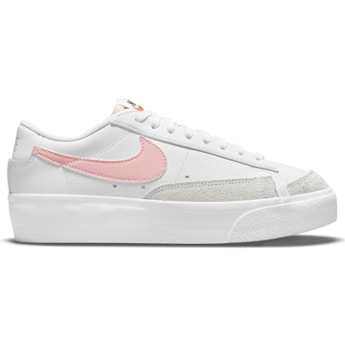 NIKE Women's Sneaker, White Pink Glaze Summit White Black, 8