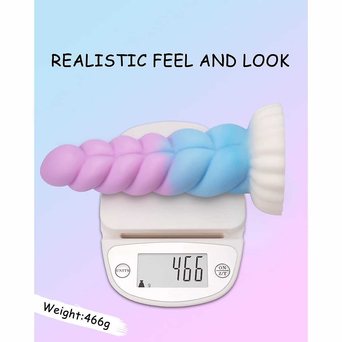 Realistic Monster Silicone Dildo - 8.6" Big Shaped Liquid Dildo with Strong Suction Cup, Huge Thick Dildo for Women, Anal Plug Dildo Prostate Massager Adult Sex Toy for Women Men and Couples