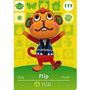 Nintendo Animal Crossing Happy Home Designer Amiibo Card Flip 177/200 USA Version