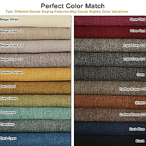 ILOFRI Linen Fabric Patches Tape Self Adhesive 16x60 inch, Durable Fabric Couch Repair Kits for Upholstery, Furniture, Sofa, Car Seats, Office Chair, Clothing, Jackets, Crafts - Dark Blue