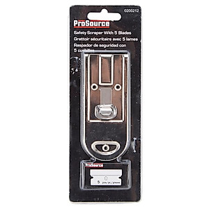 Edward Tools Razor Blade Safety Scraper with 5 Refill Blades - Retractable Razor Blade tool for Windows Scraper, Glass Scraper, Sticker Remover, Cleaning Tool