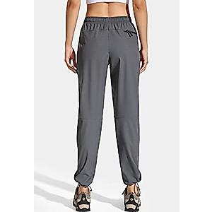 MOCOLY Women's Ski Snow Pants Warm Fleece Lined Hiking Pants Waterproof Windproof Softshell Insulated Warm Winter Cargo Pants Grey 3XL